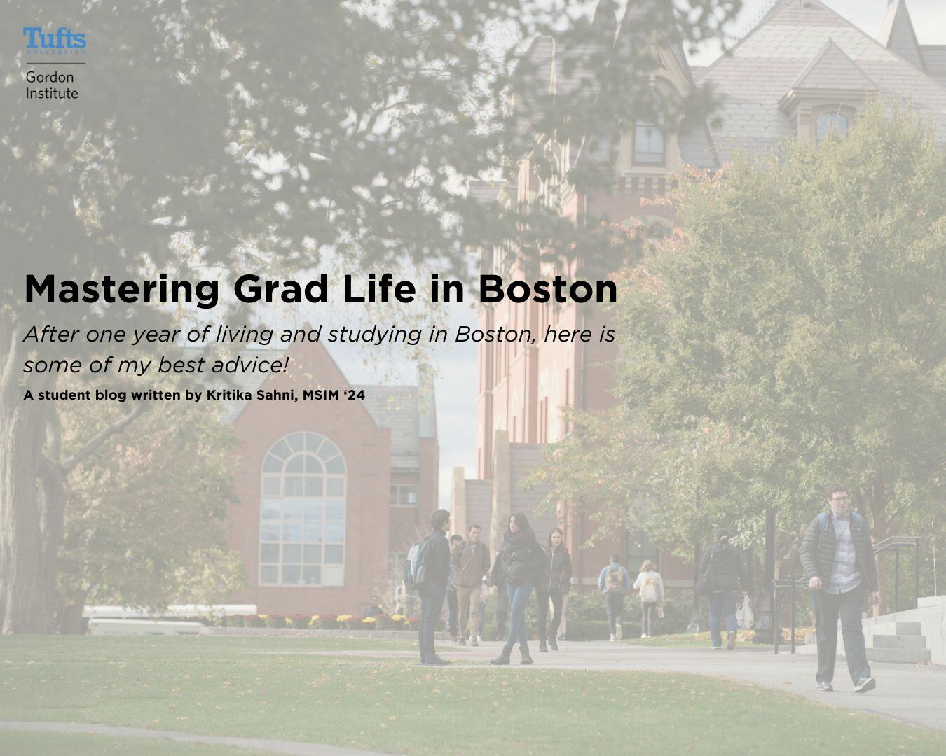 Mastering Grad Life in Boston